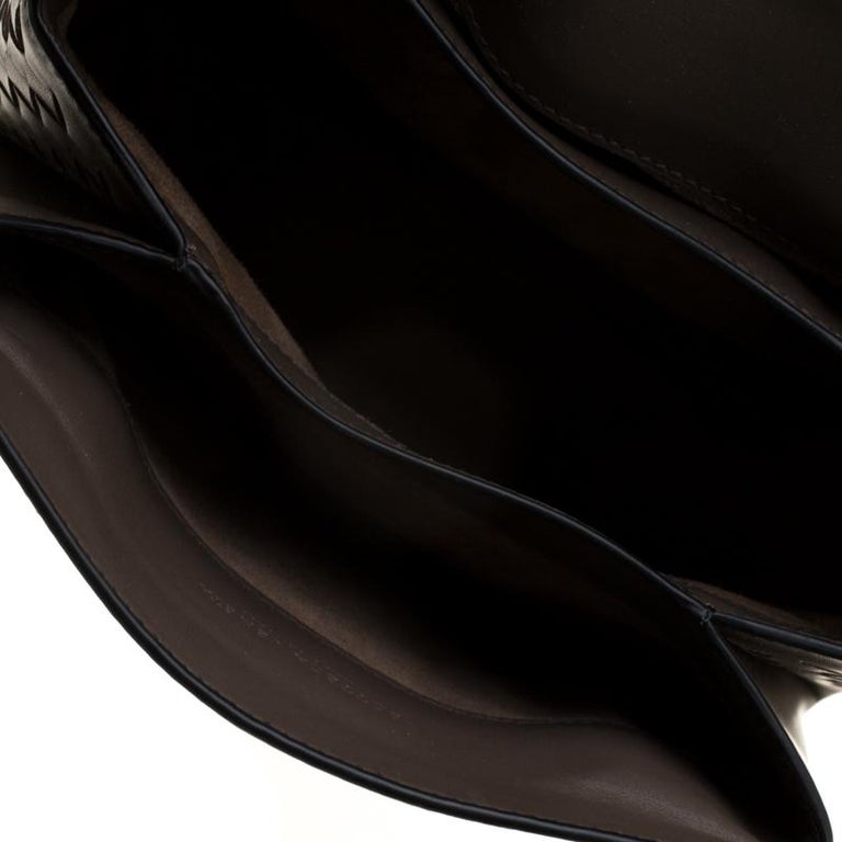 Bottega Veneta Taupe Leather Small Piazza Top Handle Bag For Sale at ...