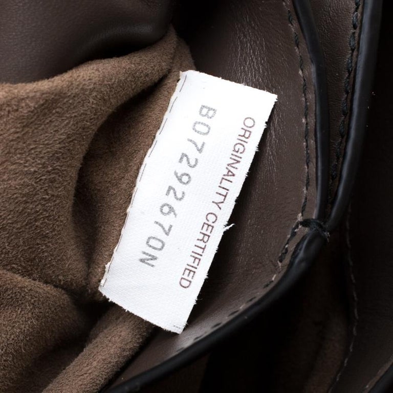 Bottega Veneta Taupe Leather Small Piazza Top Handle Bag For Sale at ...