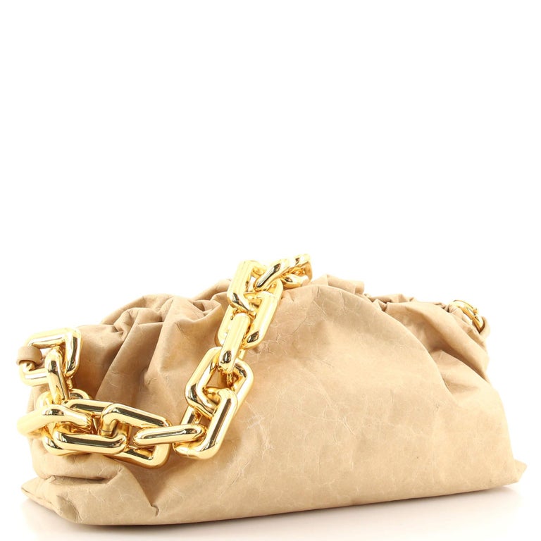 Bottega Veneta The Chain Pouch Kraft Paper For Sale at 1stDibs