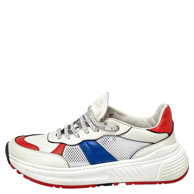 Bottega Veneta Tricolor Mesh and Leather Speedster Sneakers Size 43.5 ...