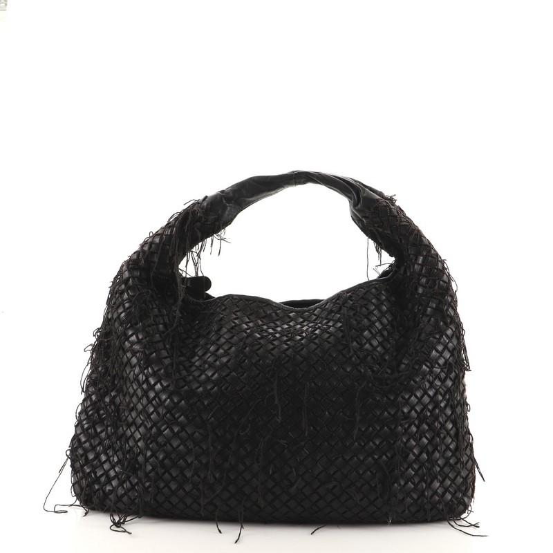 1990s Bottega Veneta Black Intrecciato Leather Drawstring Bag at 1stDibs | bottega veneta ...