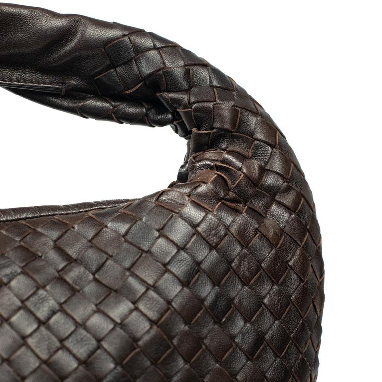 Bottega Veneta, Veneta in brown leather at 1stDibs