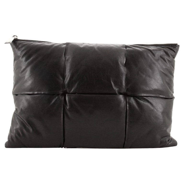 Bottega Veneta Weave Clutch Padded Maxi Intrecciato Leather For Sale at ...