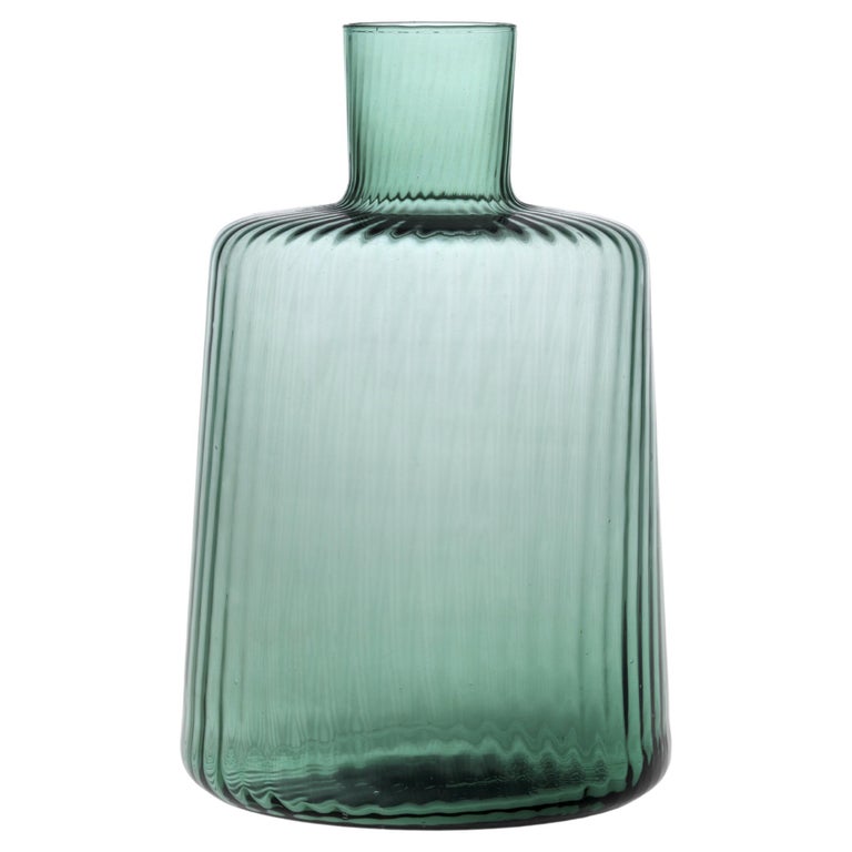 Bottle 22, Bottle Glass Handcrafted Muranese Glass, Baltic Plissé MUN ...