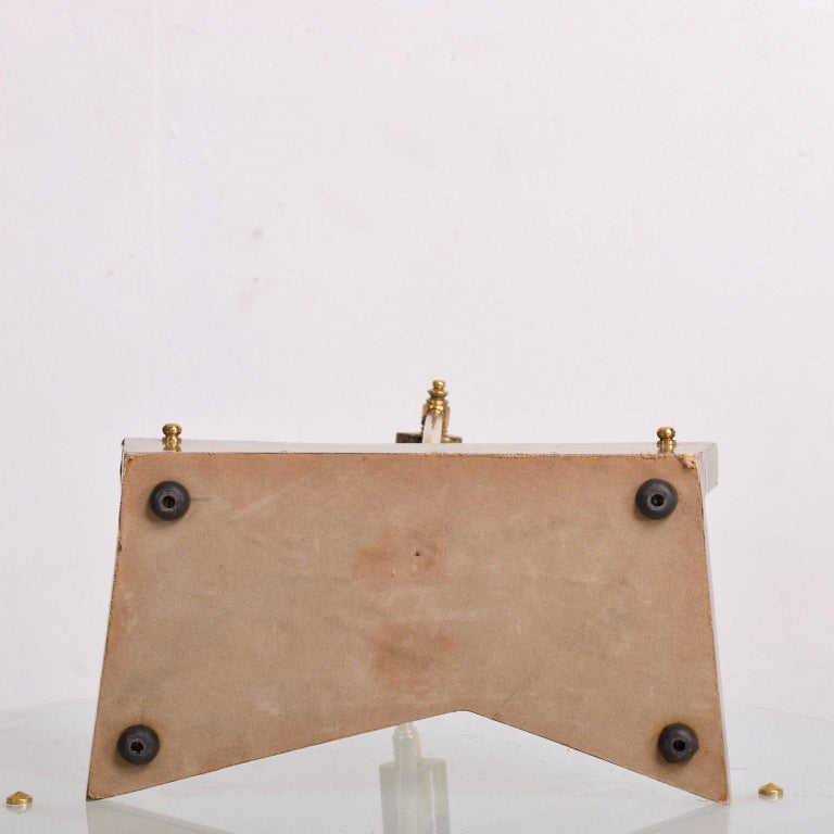 Bottle Holder in Goatskin and Brass, after Aldo Tura For Sale at 1stDibs