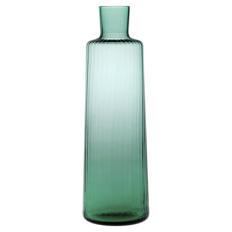 Bottle30, Bottle Glass Handcrafted Muranese Glass, Baltic Plissé MUN by ...
