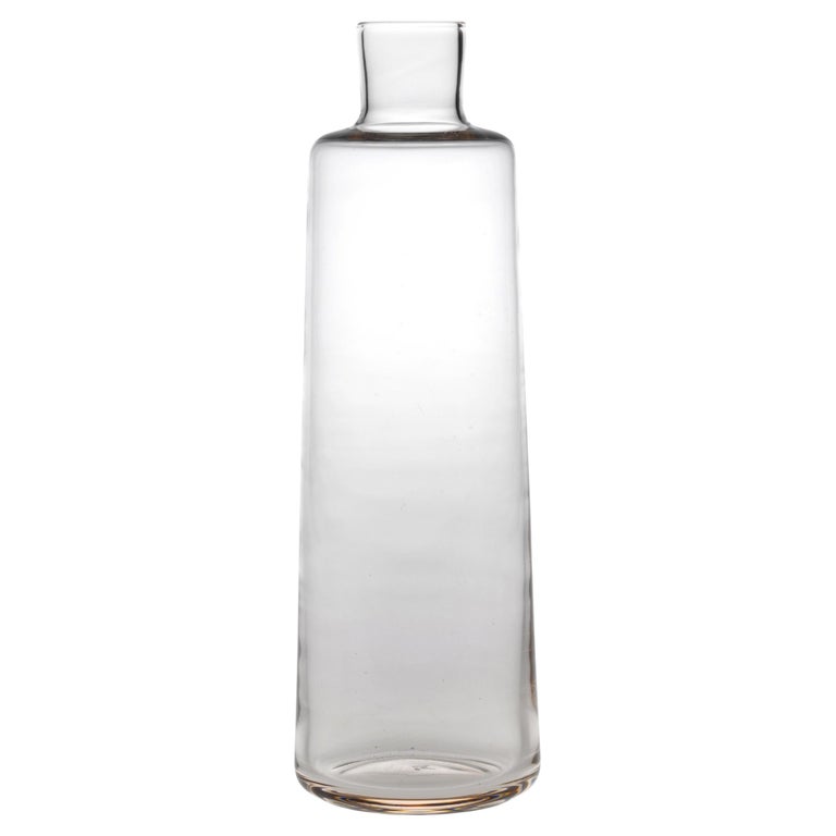 Bottle30, Bottle Glass Handcrafted Muranese Glass, Rose Quartz Smooth ...