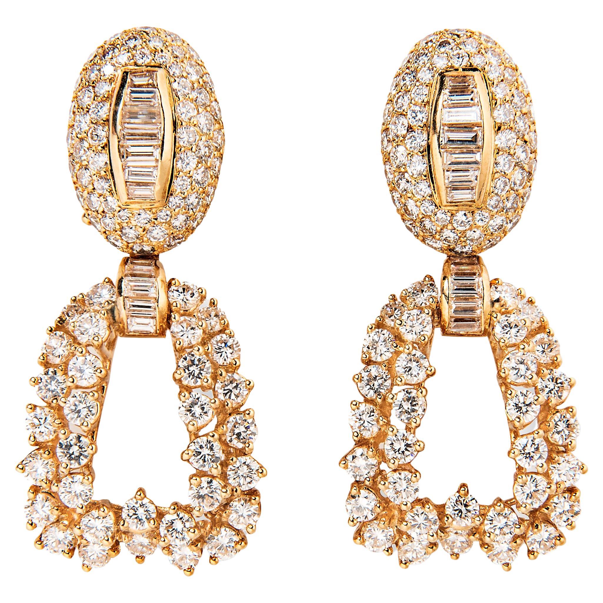 Antique Gold Earrings - 50,609 For Sale at 1stDibs | valayam earrings ...
