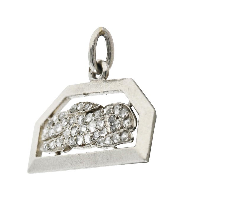 Boucheron Paris Art Deco Diamond Platinum Rabbit Charm at 1stDibs