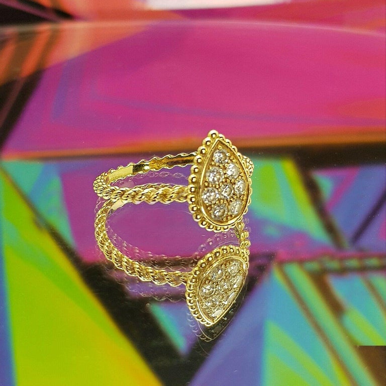 Boucheron's Serpent Bohème Collection 18 Karat Yellow Gold Diamond Ring ...