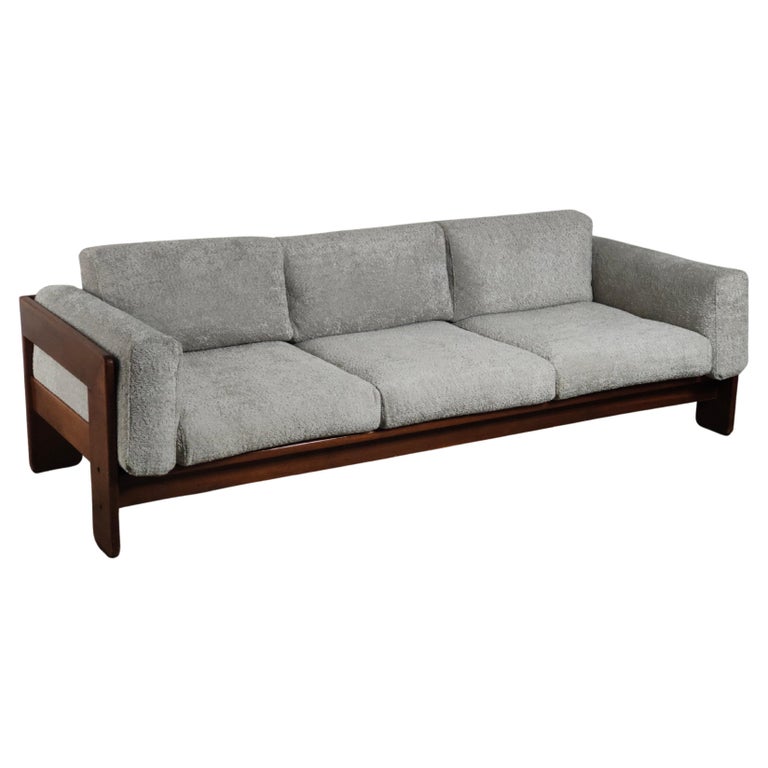 Bouclè Ivory 3 Seater Bastiano Sofa by Afra and Tobia Scarpa for Gavina ...