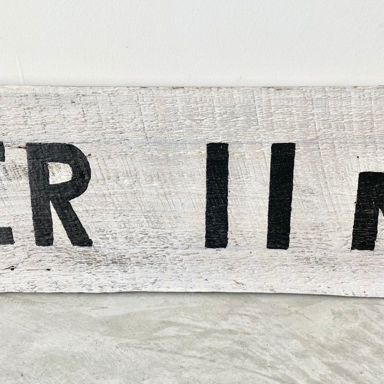 'Boulder' Colorado Hand Painted Wood Road Sign For Sale at 1stDibs
