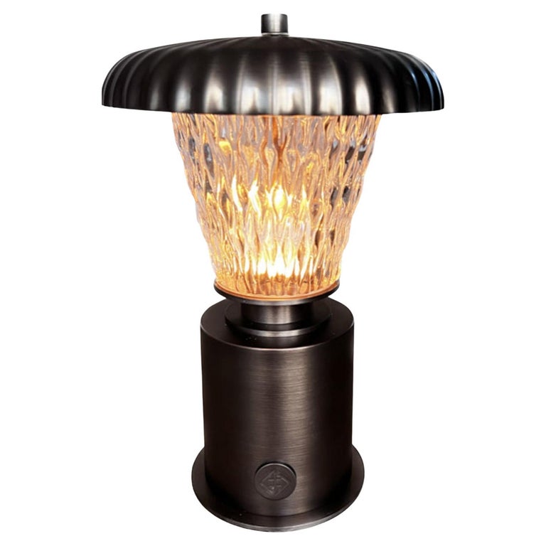 Boulevard Portable Led Lamp, André Fu Living Bronze Glass New For Sale ...