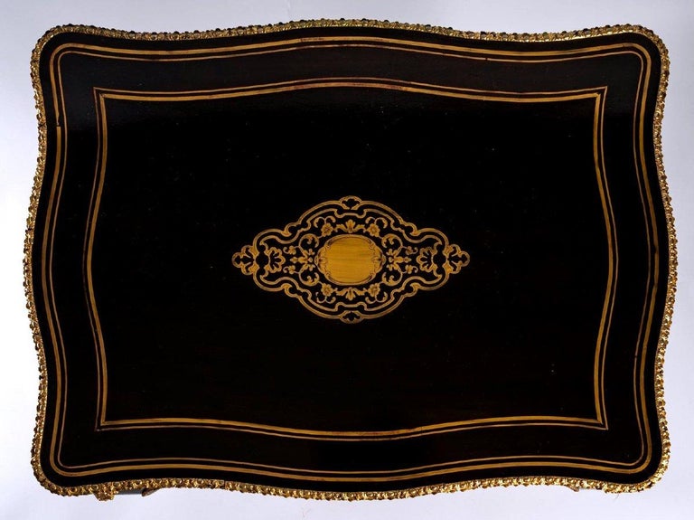 Boulle Work Table, Stamped: L.Gradé and Pelcot, Period: 19th Century ...