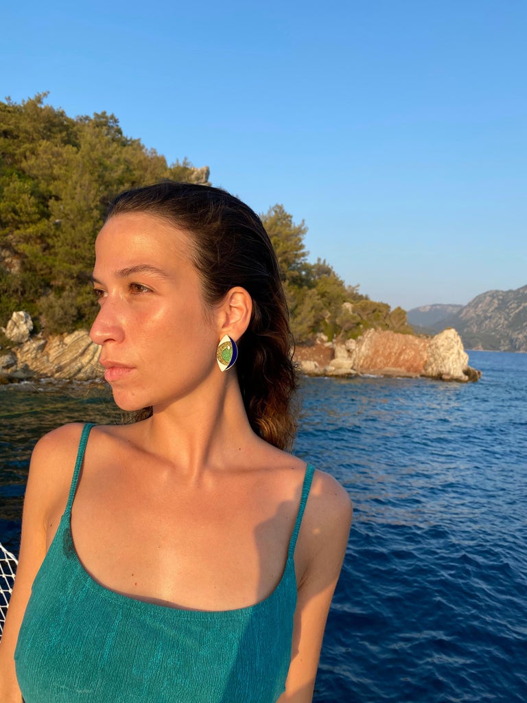 Boulo Dear Eye Evil Eye Dangle Earring For Sale at 1stDibs