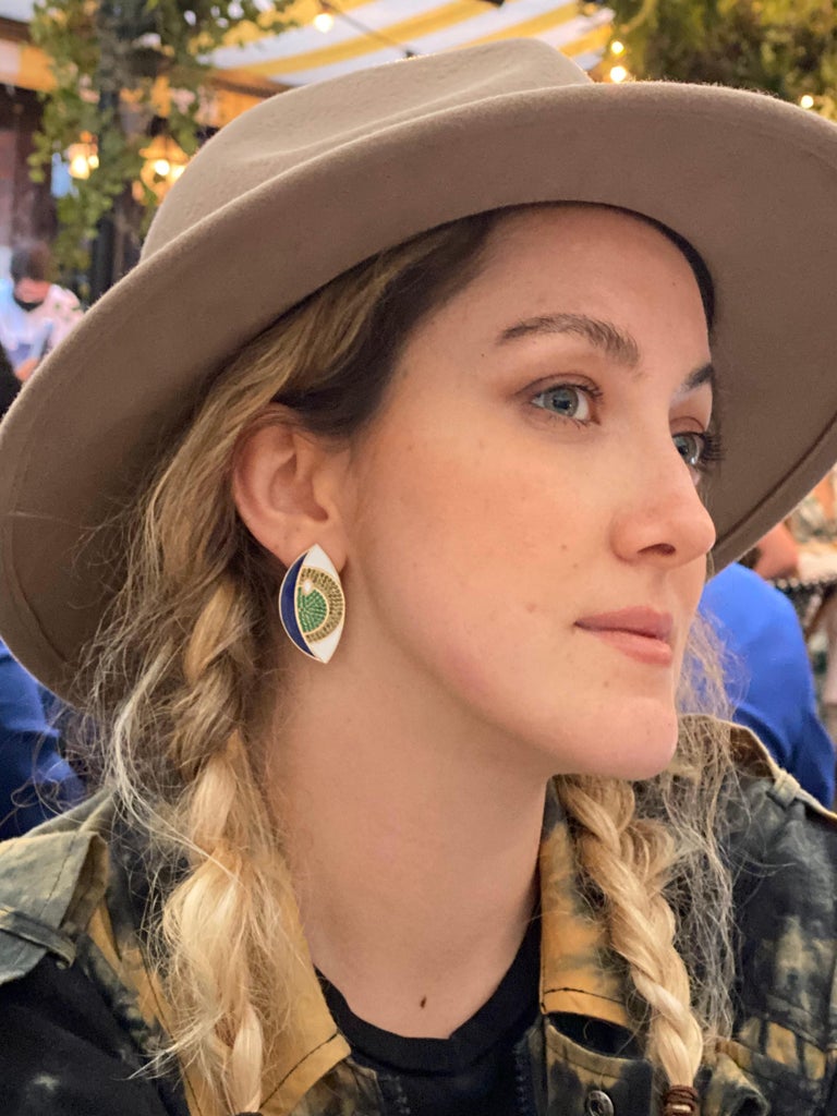 Boulo Dear Eye Evil Eye Dangle Earring For Sale at 1stDibs