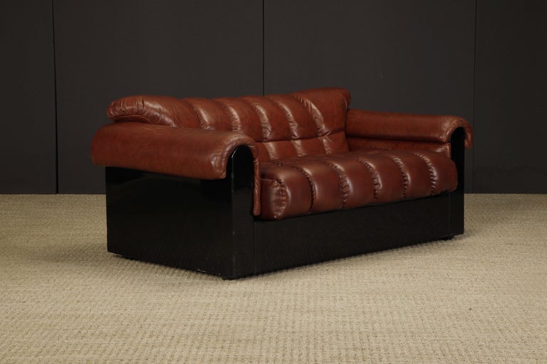 'Bounty' Leather Loveseat by L. Davanzati for The Pace Collection ...