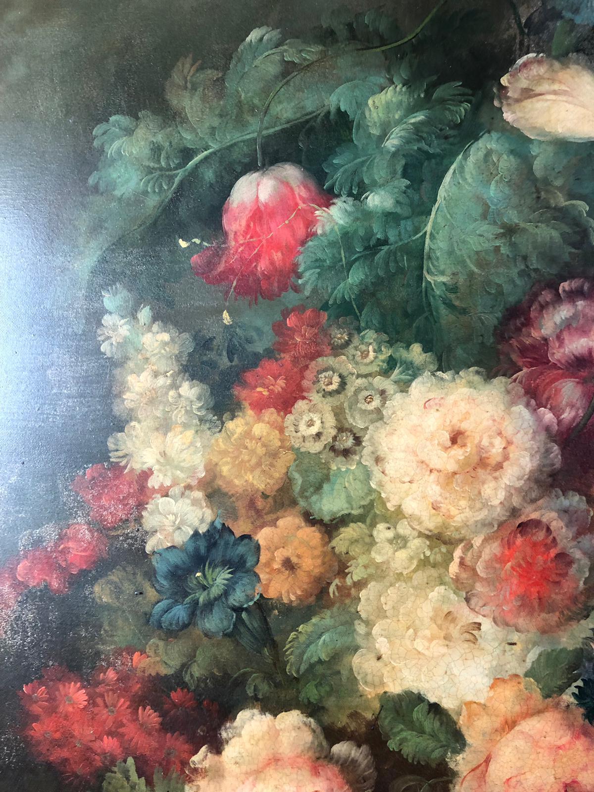 Bouquet of Carnations and Fruit Still Life, 20th Century For Sale at ...