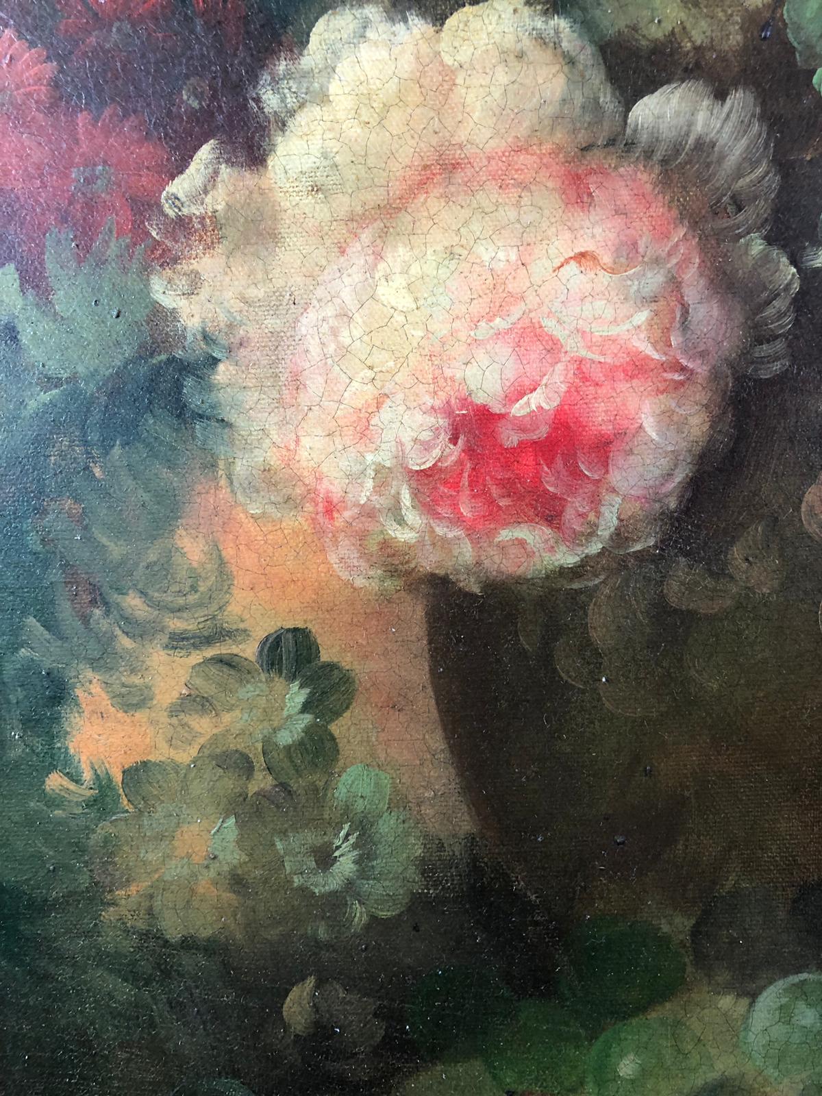 Bouquet of Carnations and Fruit Still Life, 20th Century For Sale at ...