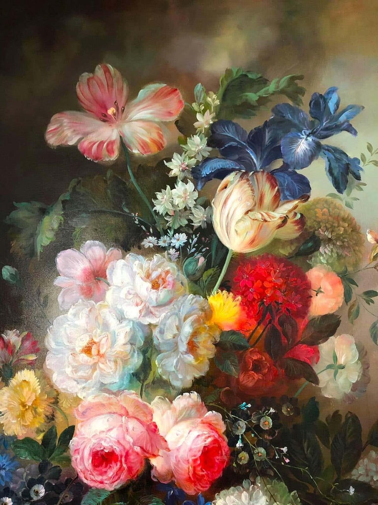 Bouquet of Carnations Still Life, Signed by S.Pecora, 20th Century For ...