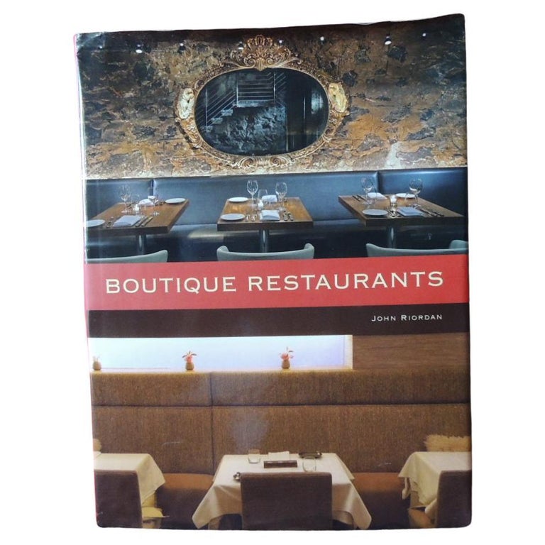 Boutique Restaurants Hardcover Decorating Vintage Book at 1stDibs