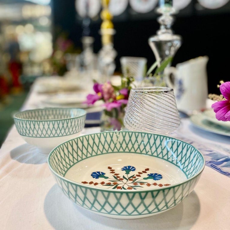 Bowl Volutes collection Maison Manoï Limoges porcelain For Sale at 1stDibs
