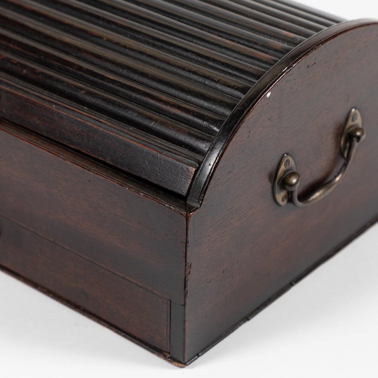 Late 19th Century English Tambour Top Writing Box at 1stDibs