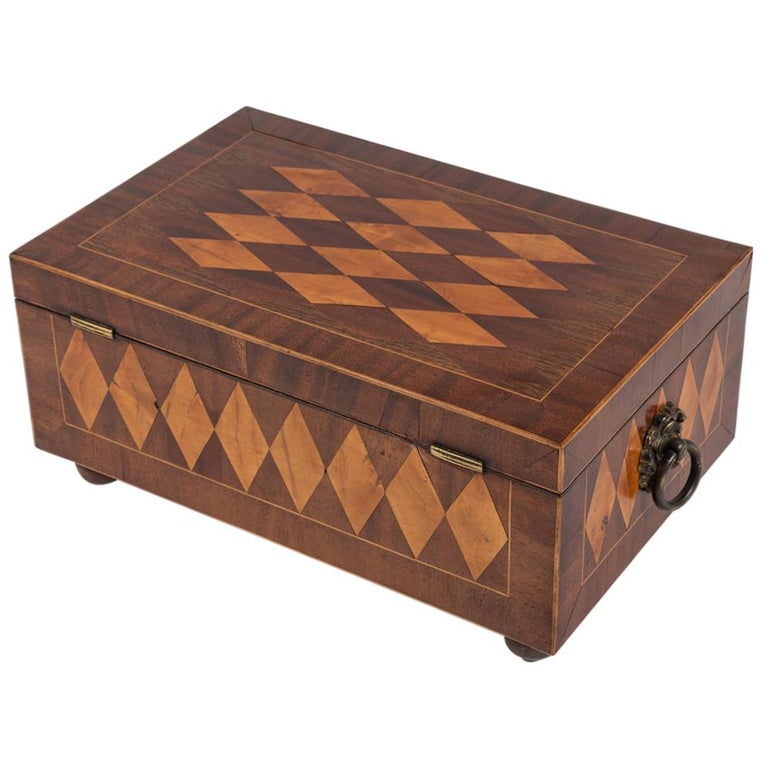 Early 19th Century Regency Parquetry Box at 1stDibs