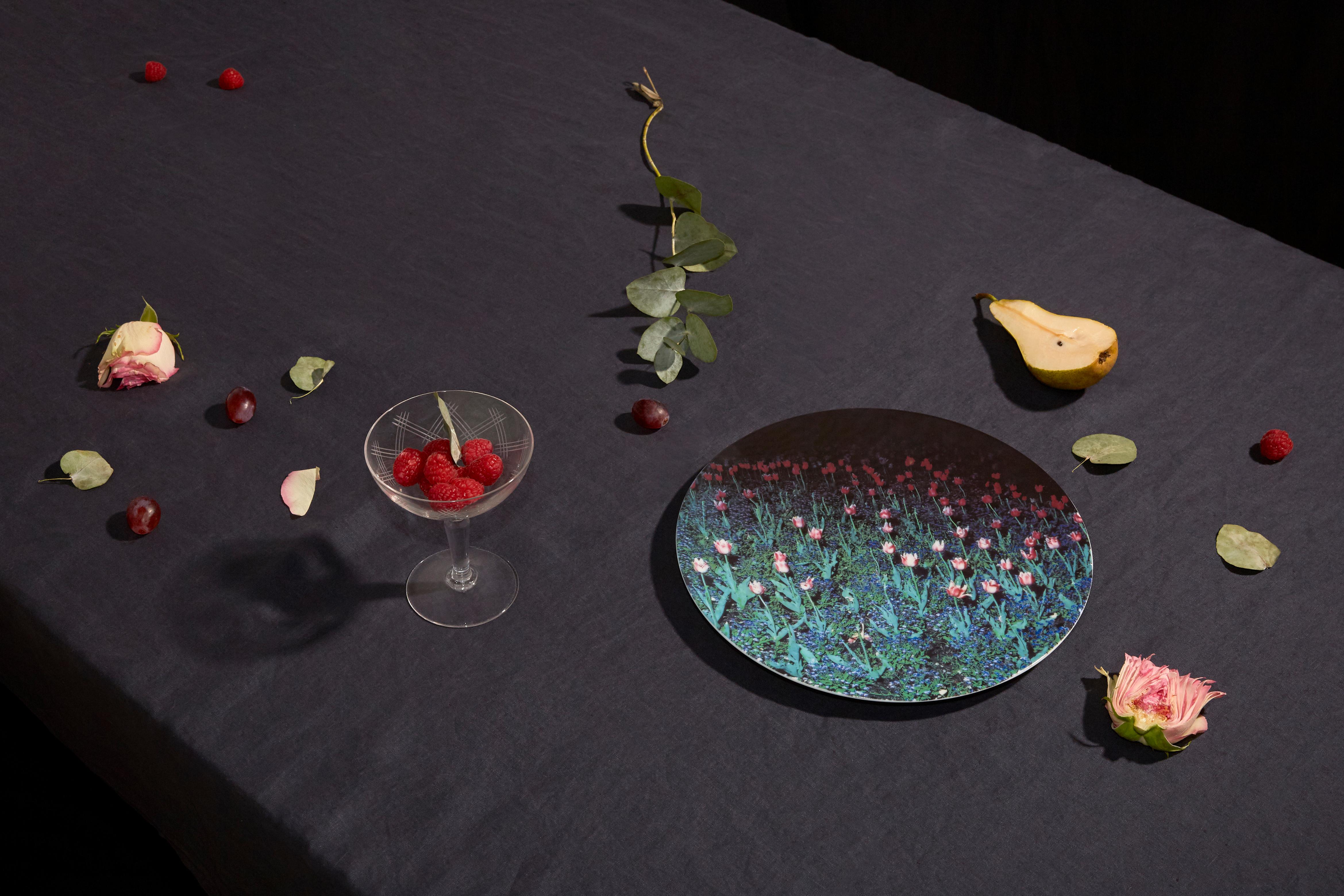 Box of 3 Porcelain Plates Collection Rue de Paradis Model " Tulips" For ...