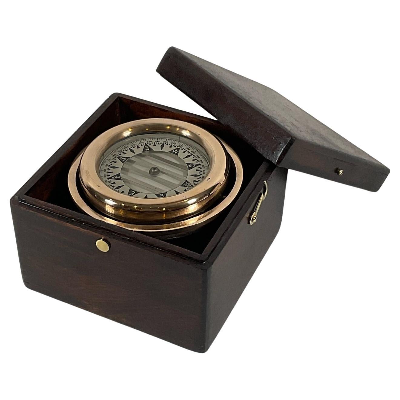 Boxed Boat Compass by Wilcox Crittenden For Sale at 1stDibs