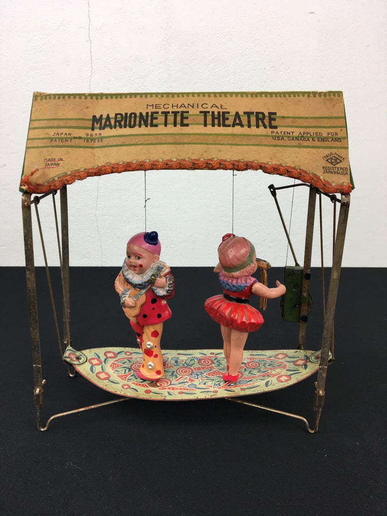 Boxed Marionette Theatre Toy, Early 20th Century For Sale at 1stDibs