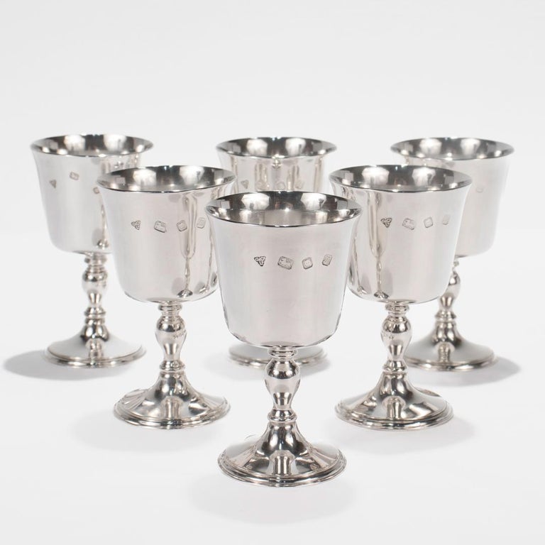 small silver goblets