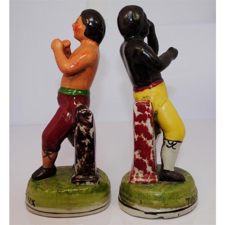 Boxing Combat Ceramic Sports Souvenir from the 1930s For Sale at 1stDibs