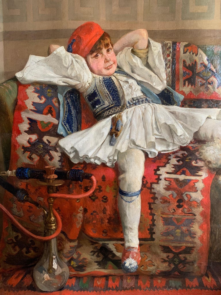 Boy Dressed as an Evzone - Fernand Gaudfroy, 1908 For Sale at 1stDibs
