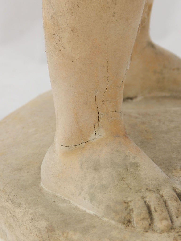 Boy with Frog Chalkware Hard Plaster Statue, c1910-20 FREE SHIPPING For ...