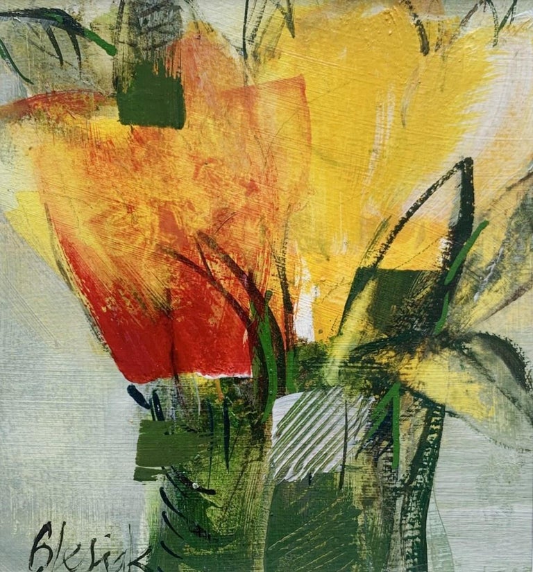 Bożena Lesiak - Tulips - Oil and Acrylic Painting, Abstract, Figurative ...
