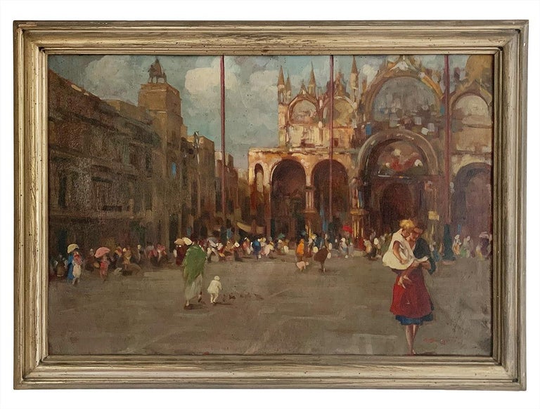 Bozzato Attilio Achille '1886 -1954' "Saint Mark's Square in Venice ...