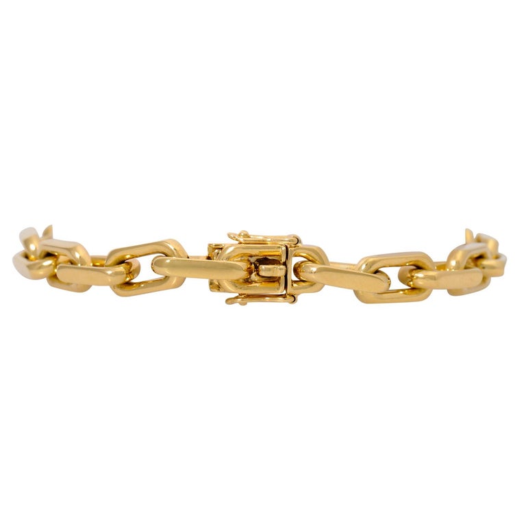 Bracelet, anchor pattern GG 14k, For Sale at 1stDibs