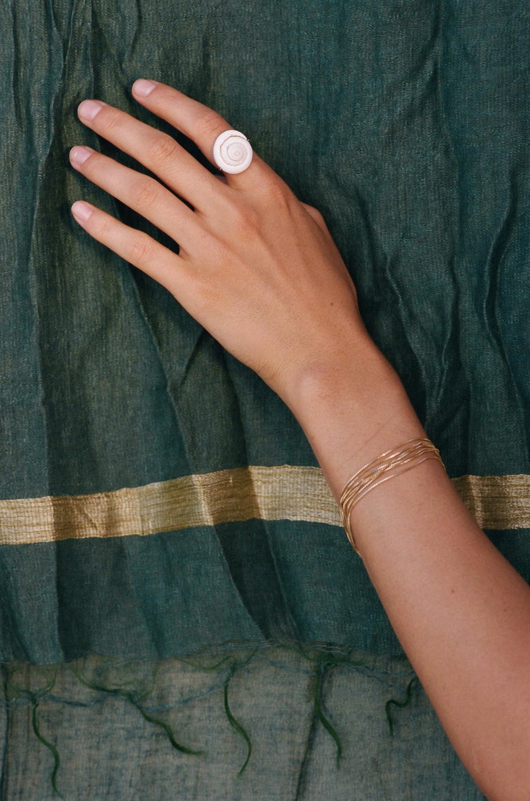 Bracelet Minimal Box Chain 18 Karat Gold-Plated Silver Mixed Greek ...