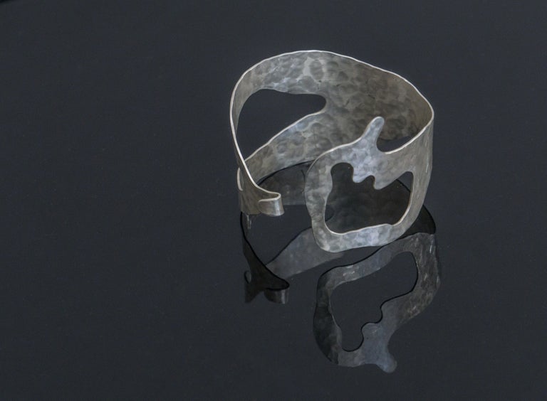 Bracelet "Rhea" Gold-Plated Hand-Hammered by Jacques Jarrige For Sale ...