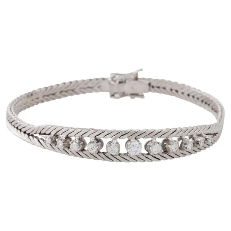 Bracelet with 15 Brilliants For Sale at 1stDibs