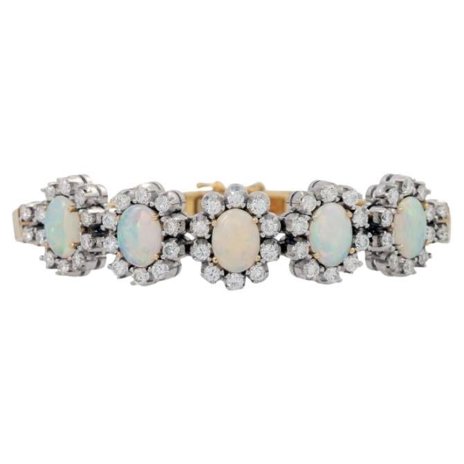 Bracelet with Fine Crystal Opals For Sale at 1stDibs