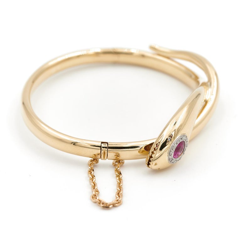 Bracelet Yellow Gold Ruby For Sale at 1stDibs