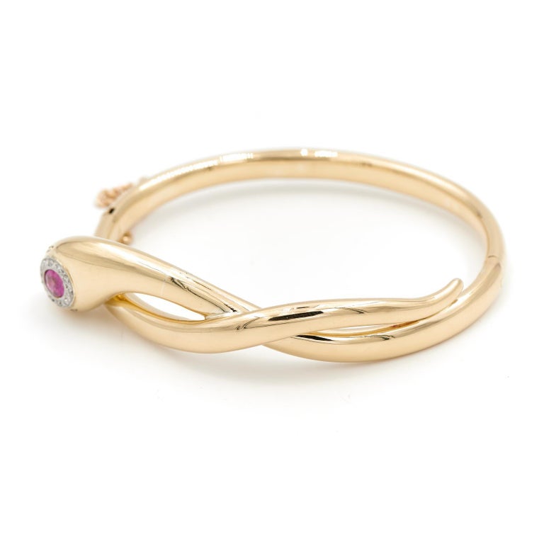 Bracelet Yellow Gold Ruby For Sale at 1stDibs
