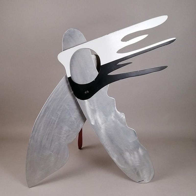 Brad Howe "Ventoso" Stainless Steel Abstract Sculpture For Sale at 1stDibs