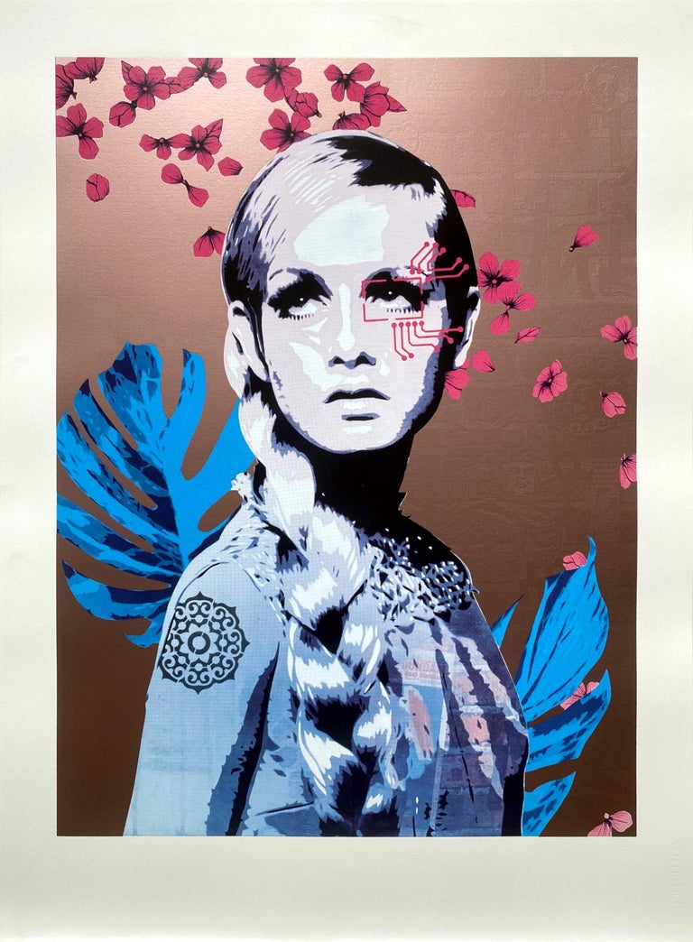 Brad Novak - The Face 1.5 (RG) Rose Gold Screen Print by Brad Novak For ...