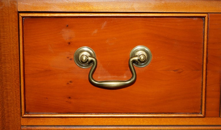 Bradley Furniture Burr Yew Wood Two Drawer Coffee Table + Butlers ...