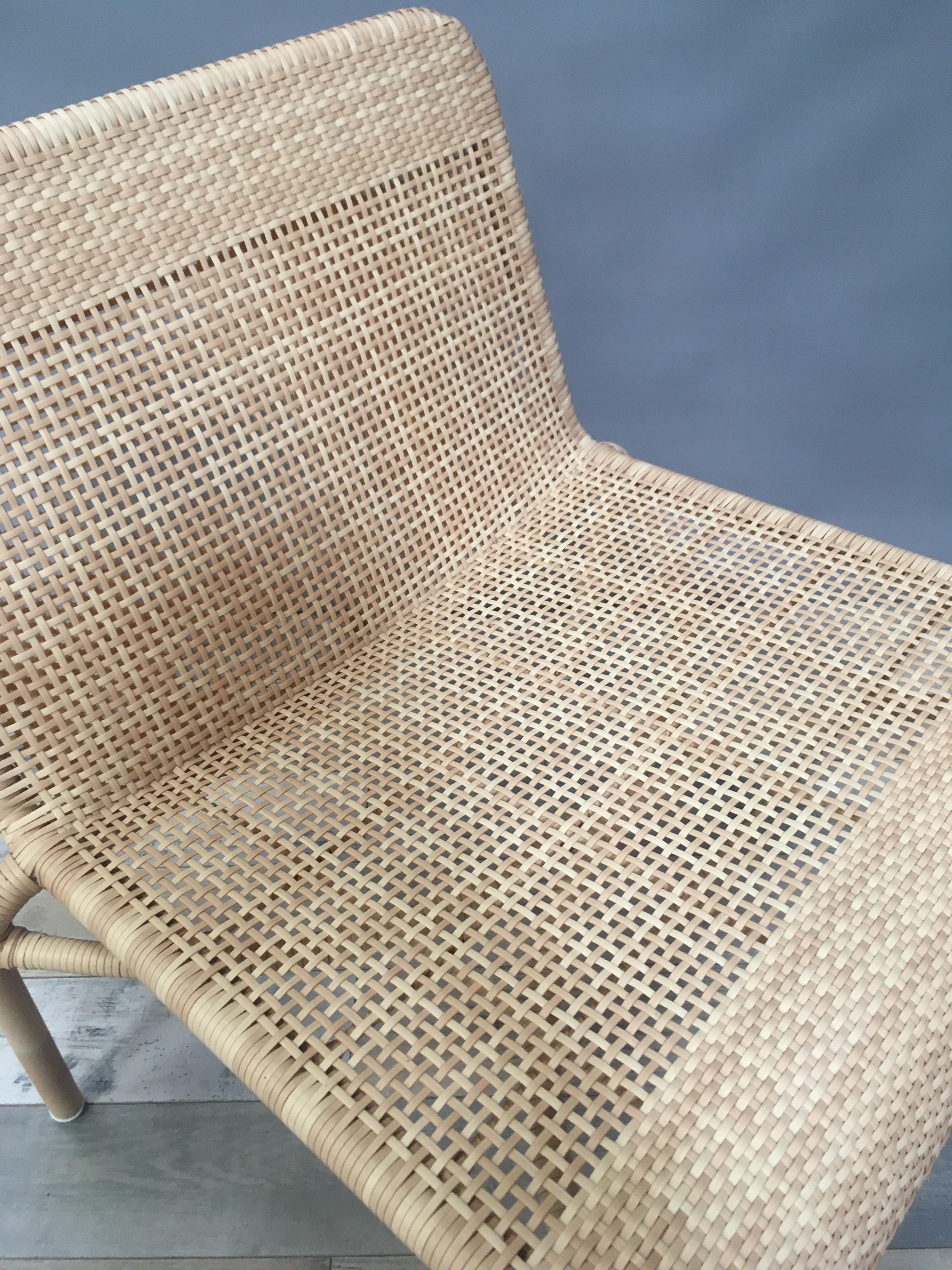 Braided Resin Rattan Effect Outdoor Lounge Chair For Sale at 1stDibs ...