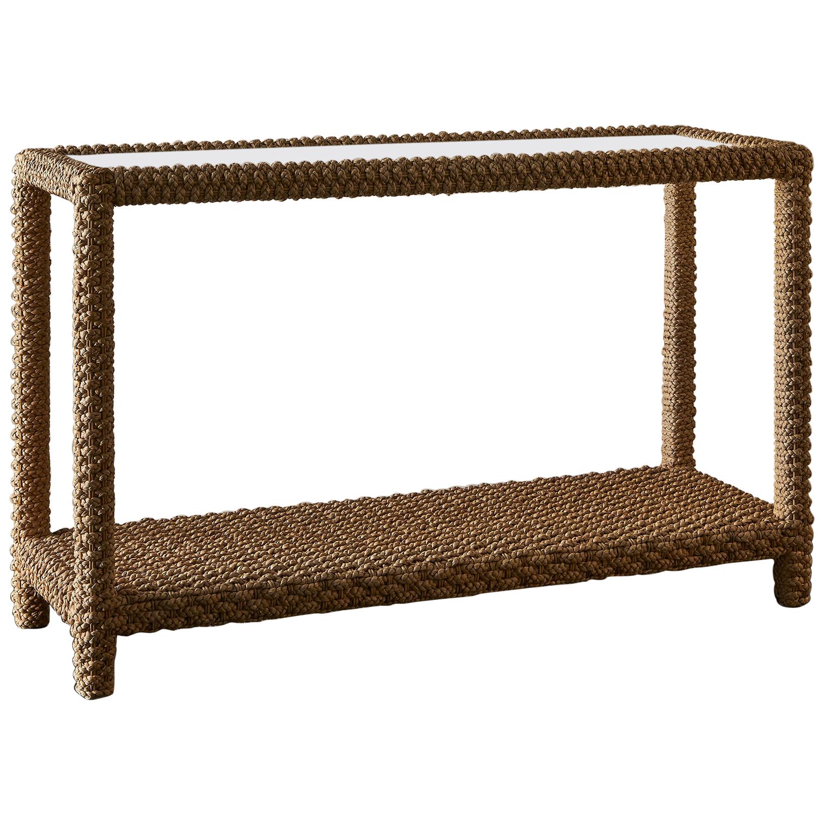 Braided Rope Console Table at 1stDibs
