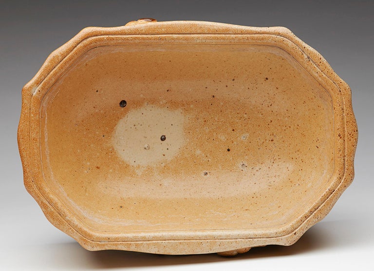Brampton Early Victorian Salt Glazed Stoneware Dog Bowl For Sale at 1stDibs